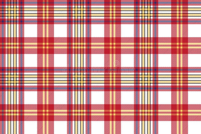 White Red Check Seamless Fabric Texture Stock Vector - Illustration of ...