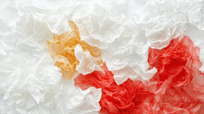 A White and Red Paper Flower. Stock Image - Image of overlapping ...
