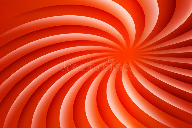 White and Red Rotating Hypnosis Spiral. Optical Illusion. Hypnotic ...