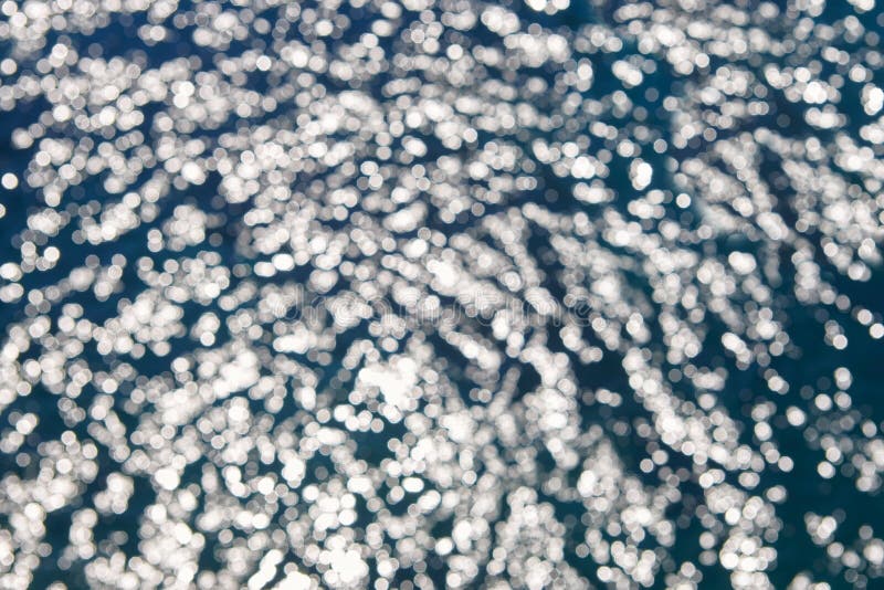 White Reflections on the Water. Out of Focus Lights Stock Image - Image ...