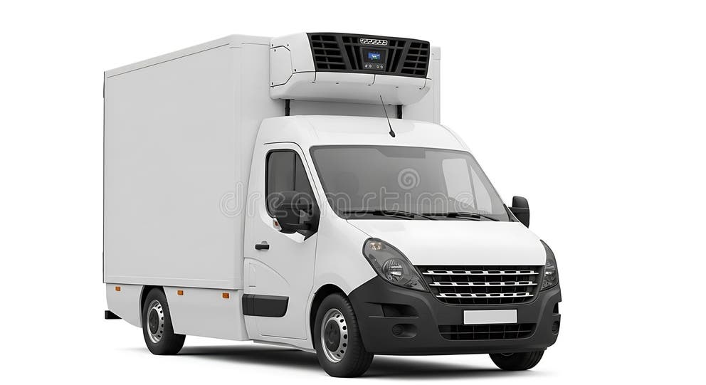 White Refrigerated Van Stock Illustrations – 123 White Refrigerated Van ...