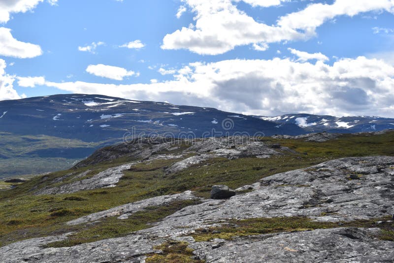 Lapland Mountain Landscape Subarctic Stock Image - Image of wilderness ...