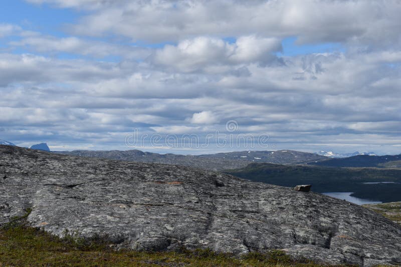 Lapland Mountain Landscape Subarctic Stock Image - Image of badlands ...