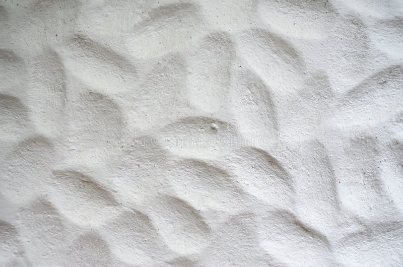 White Relief Plaster on Wall Close Stock Photo - Image of construction ...