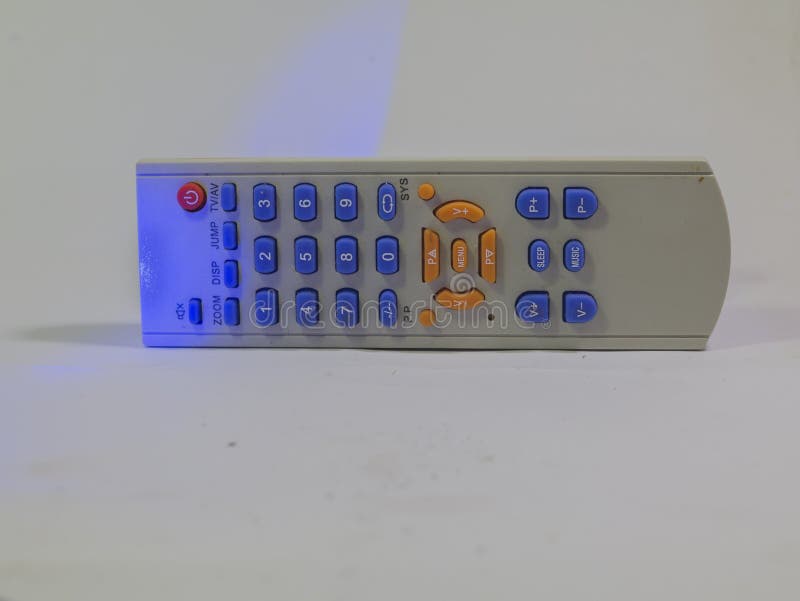 White Remote Control for Tv on a White Background. Stock Image - Image ...