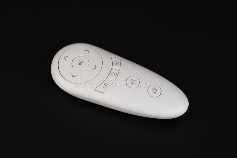 White Remote Control of Windows Cleaning Robot on Black Background ...