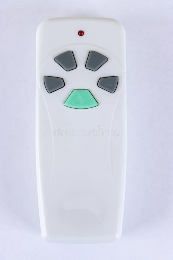 White Remote with Five Buttons Stock Image - Image of transmitter ...