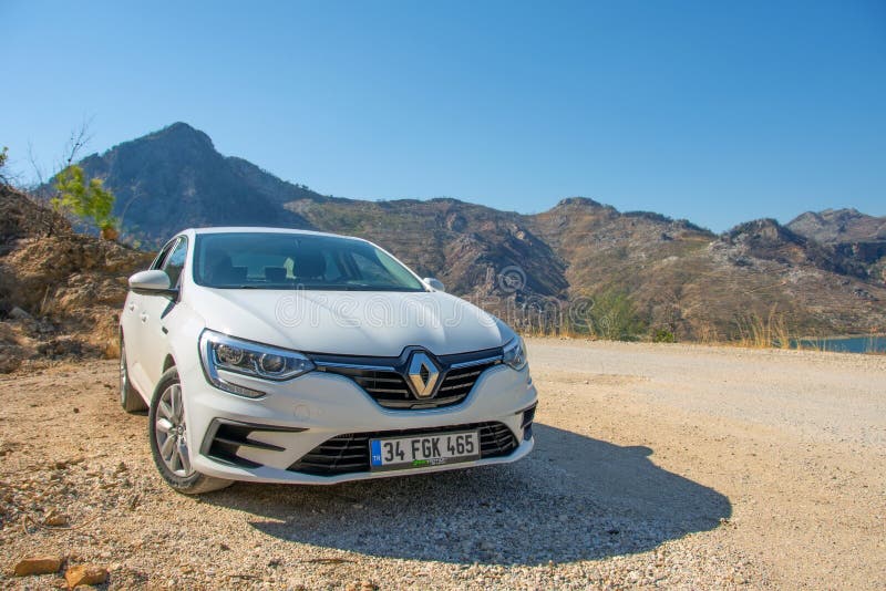 White Renault Car. Turkey, Antalya 10 October 2022 Editorial Photo ...