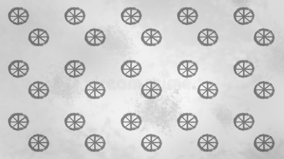 White Repeat Pattern of Winter Solstice Symbol Stock Illustration ...