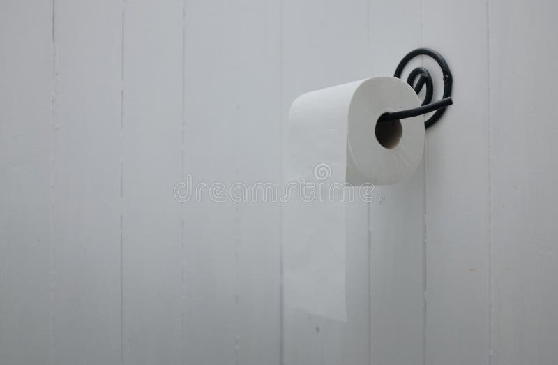 White Restroom, Toilet, Toilet Paper and Sink Stock Image - Image of ...