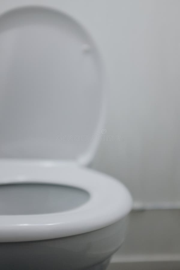 White Restroom, Toilet, Toilet Paper and Sink Stock Photo - Image of ...