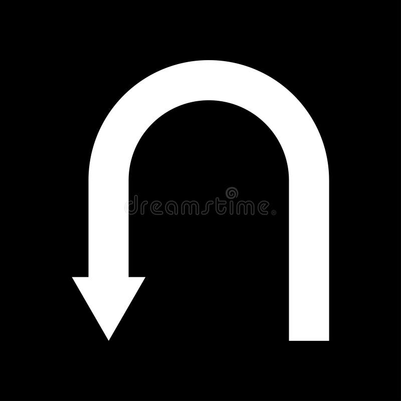 Returning Arrow Sign Icon. Returning Arrow Color Symbol. Stock Vector ...