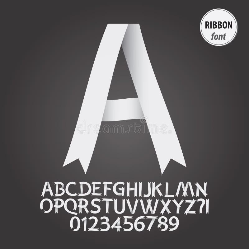 Ribbon font stock vector. Illustration of elegant, lowercase - 141279025