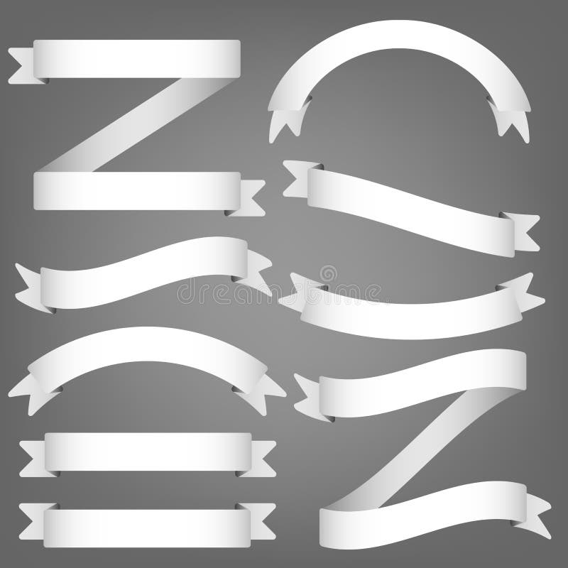 White Ribbons., Illustration Stock Illustration - Illustration of ...