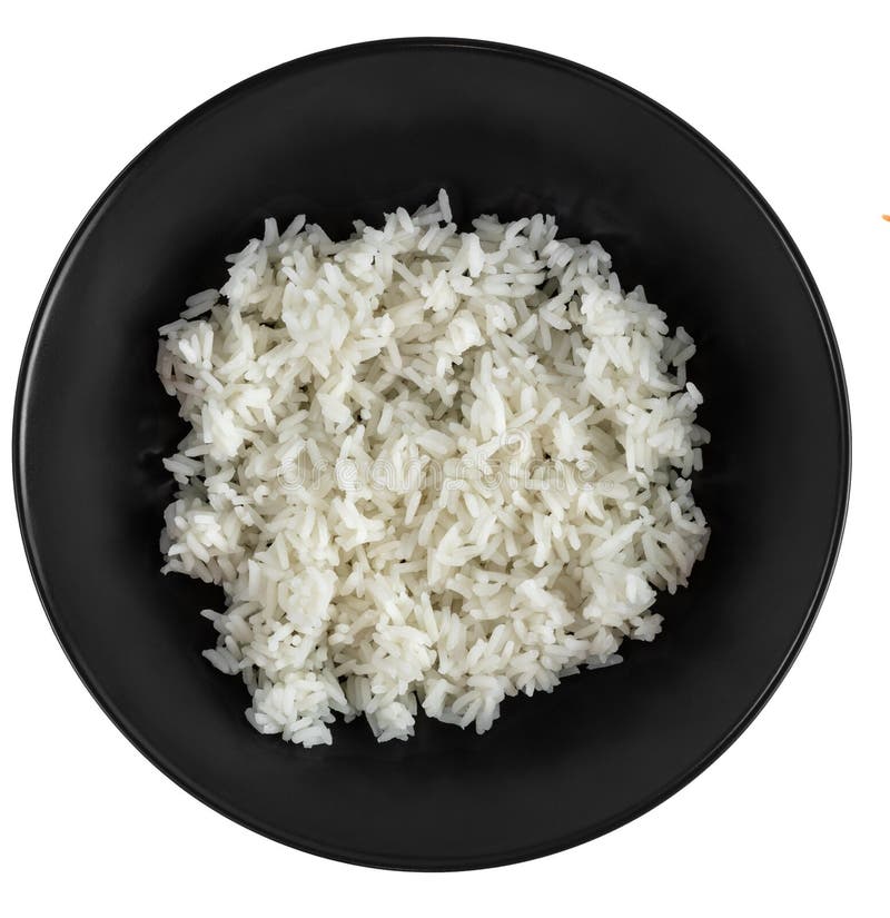 Top view of rice plate stock image. Image of cooked, dish - 23772853