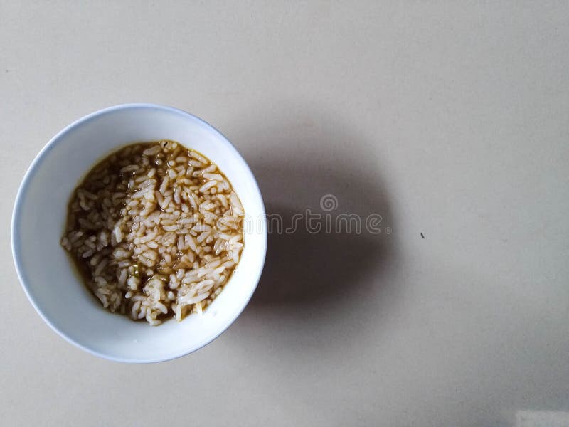 White Rice Breakfast Menu stock image. Image of portion - 286539309