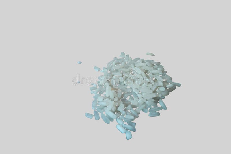 White Rice in a Clear Plastic Container, a Staple Food for the ...