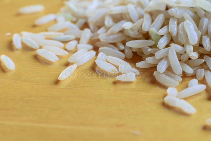 White rice grains. stock photo. Image of wood, cuisine - 83383106