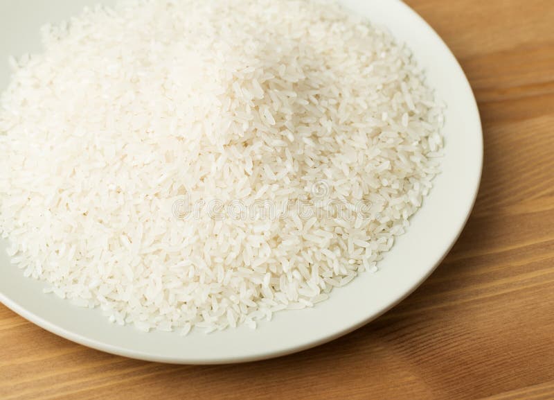 White rice on plate stock image. Image of meal, unfinished - 36247707