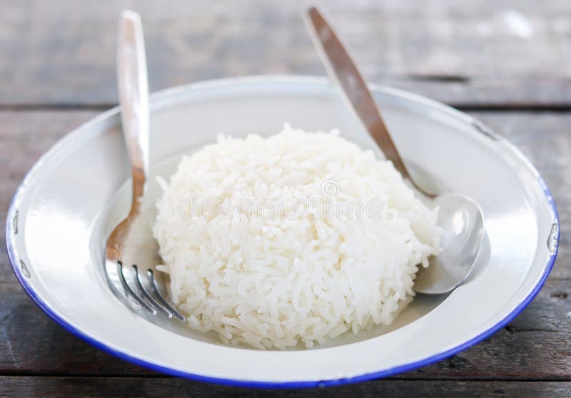 White rice stock photo. Image of natural, grained, bowl - 86346868