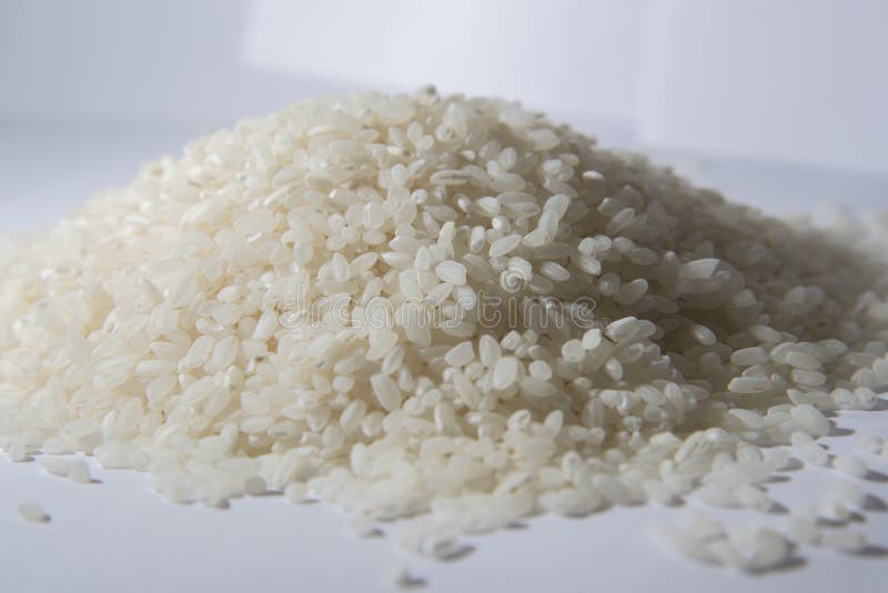 White Rice Scattered on the Table. Stock Photo - Image of background ...