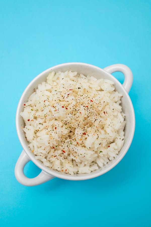 White rice in small bowl stock photo. Image of carbohydrate - 320891448