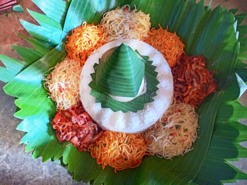 White rice tumpeng stock image. Image of vegetable, food - 312819037