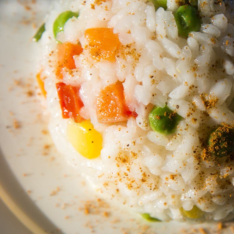 Rice with vegetables stock photo. Image of cultures, healthy - 80759522