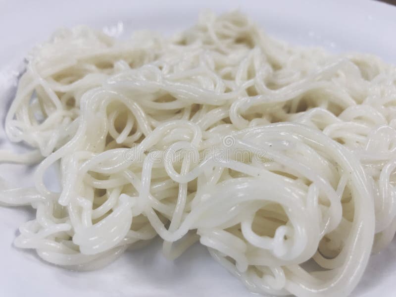 White Rice Vermicelli Made from Rice and Flour Stock Image - Image of ...