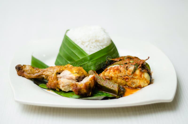 White Rice with Grilled Chicken Stock Image - Image of industries ...