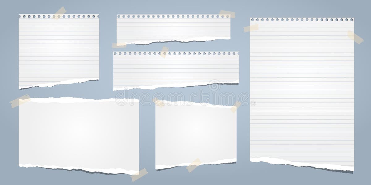 Torn Lined Paper Vector Stock Illustrations – 2,012 Torn Lined Paper ...
