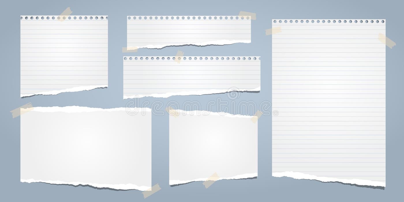 Torn Lined Paper Vector Stock Illustrations – 2,012 Torn Lined Paper ...