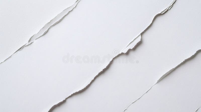 White Ripped Paper Creating Diagonal Lines on Textured Background Stock ...