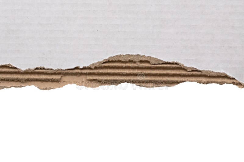 White Ripped Paper Torn Edges Strips Isolated on White Background Stock ...