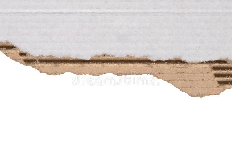 White Ripped Paper Torn Edges Strips Isolated on White Background Stock ...