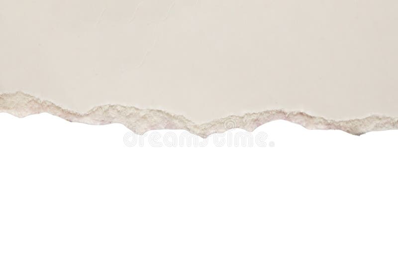 White Ripped Paper Torn Edges Strips Isolated on White Stock Image ...