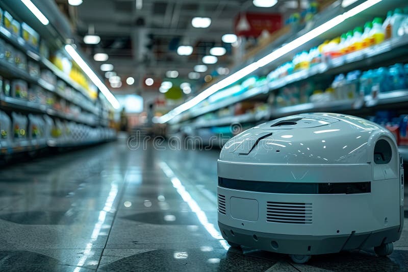 Robot, Cleaning and Sanitizing Benchtop in Cleanroom, with Equipment ...