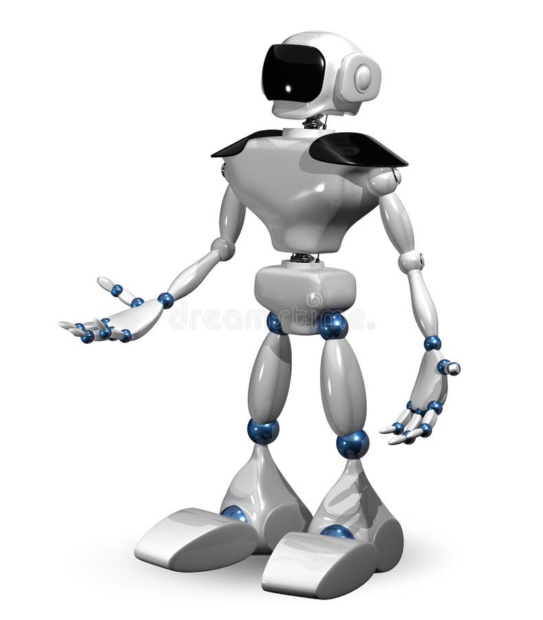 White Robot Royalty Free Stock Photo - Image: 36690905