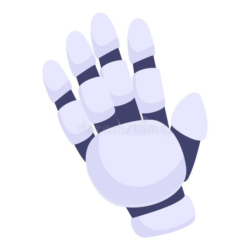 White Robot Hand Giving High Five Stock Illustration - Illustration of ...