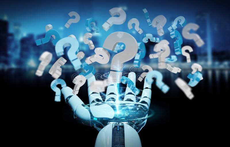 White Robot Question Mark Stock Illustrations – 395 White Robot ...