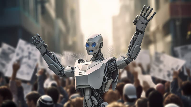 Robot Protesting Stock Illustrations – 10 Robot Protesting Stock ...