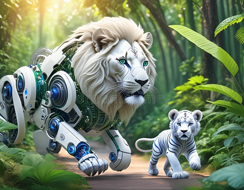 Robotic Lion Stock Illustrations – 661 Robotic Lion Stock Illustrations, Vectors & Clipart ...