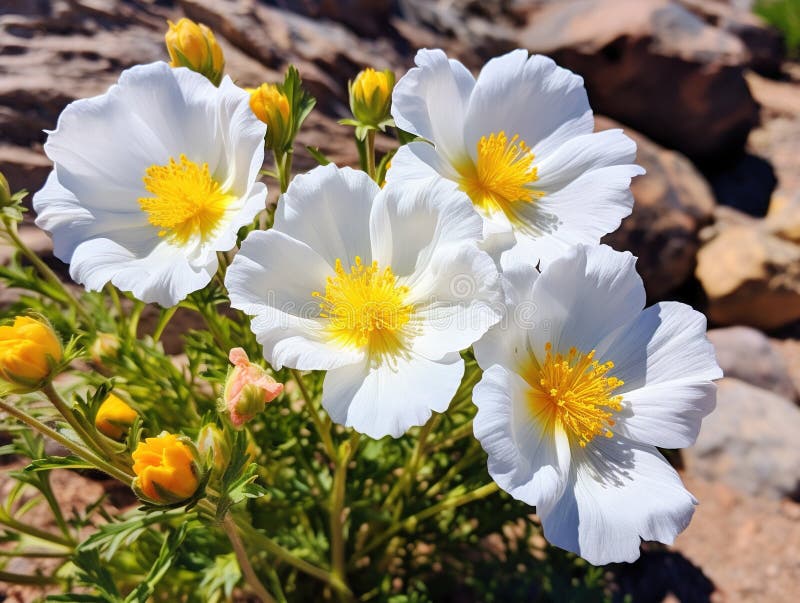 White Rock Rose Made with Generative AI Illustration Stock Illustration ...