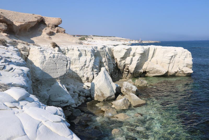 White Rocks in Beautiful Cyprus Stock Photo - Image of cyprus, nature ...