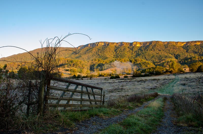 The White Rocks through a Gate Stock Image - Image of forest, cold ...