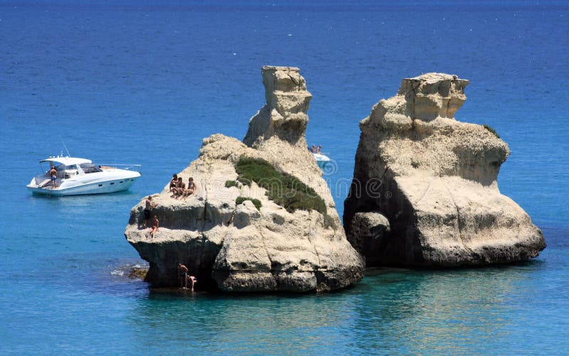 White rocks stock image. Image of island, stone, minerals - 63566377