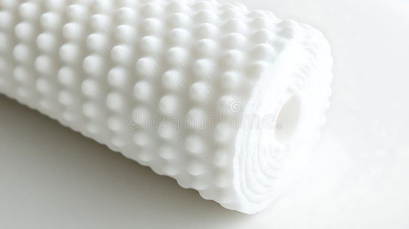 A White Roll of Foam is Shown in the Image Stock Illustration ...