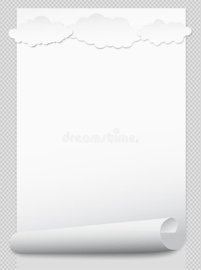 White Rolled Note Notebook Paper for Text or Advertising Message on ...