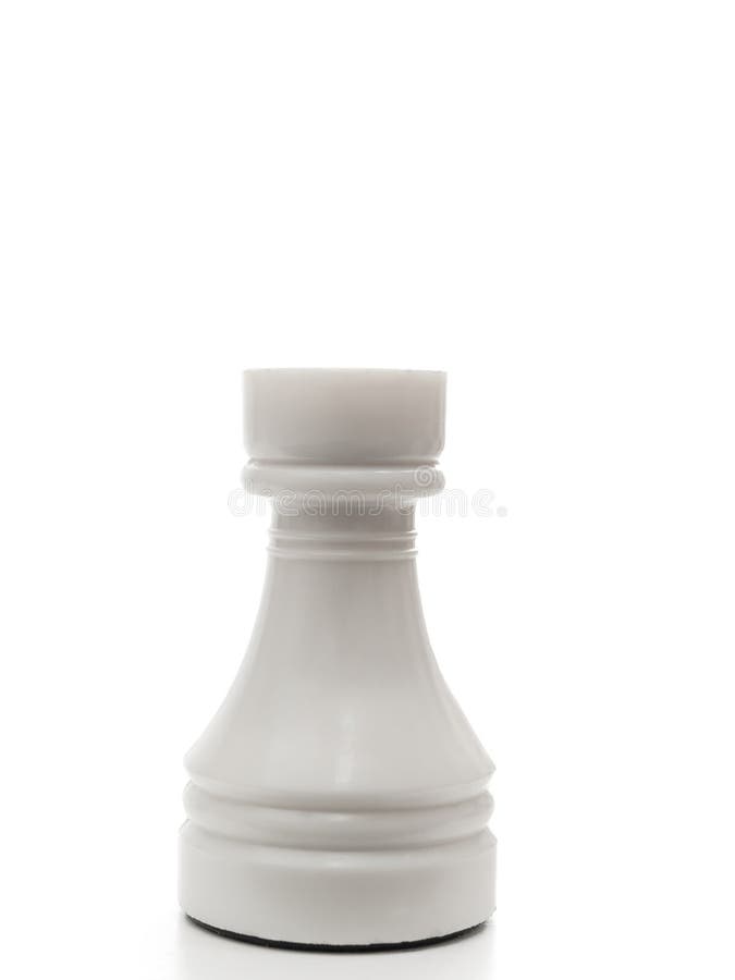 Chess piece - white rook stock photo. Image of fight, battle - 6824408