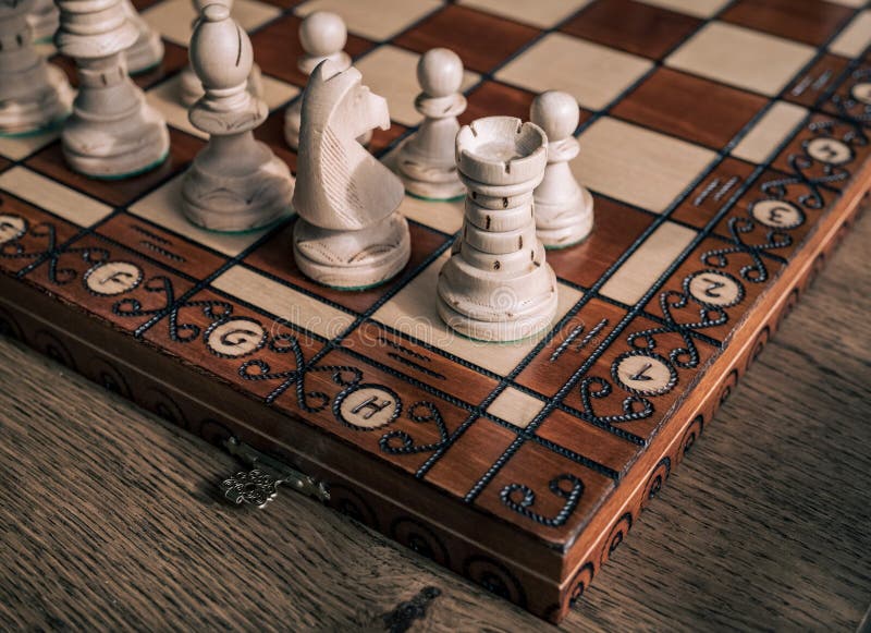 White Rook on a Chess Board Stock Photo - Image of board, chess: 278505706
